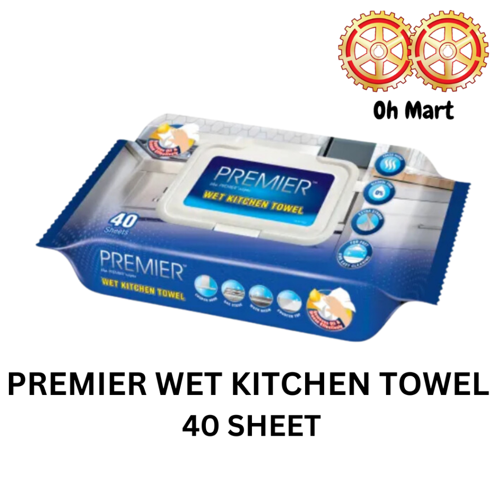 Premier Wet Kitchen Towel (40 Sheet) | Shopee Malaysia