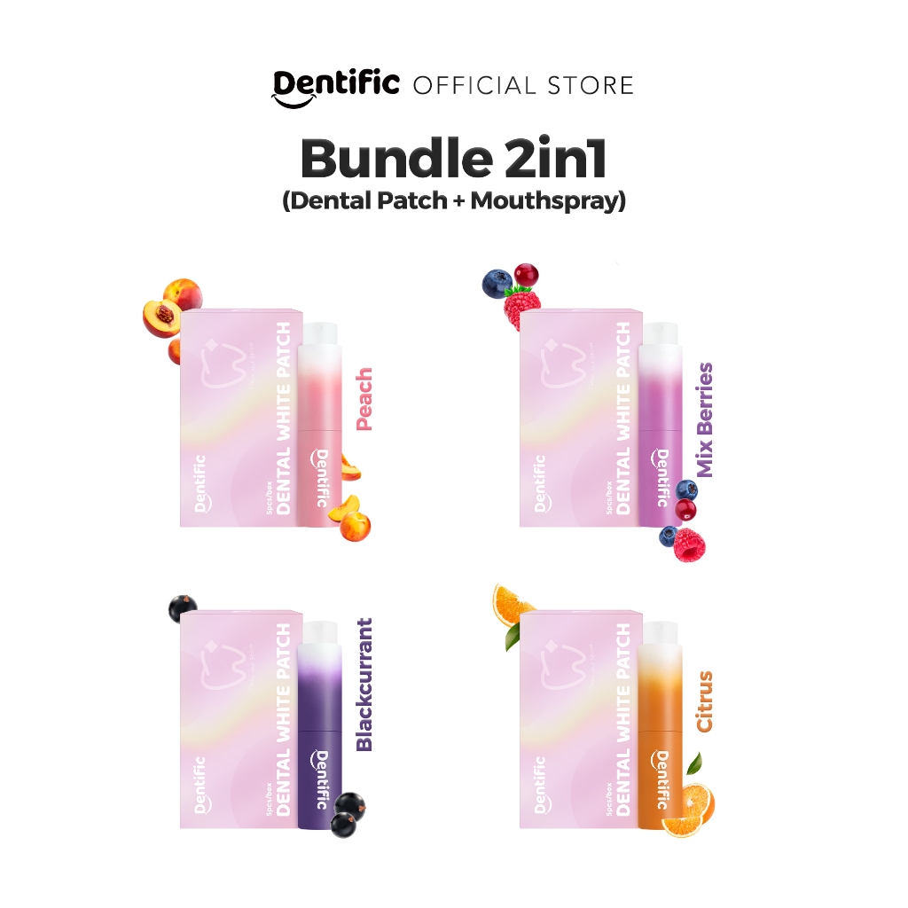 Dentific Bundle 2in1 (Dental White Patch + Mouthspray) | Shopee Malaysia