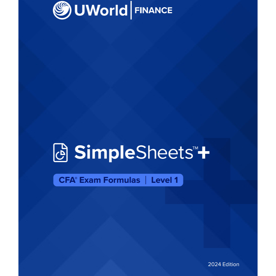 SimpleSheets CFA Exam Formula Level 1 2024 | Shopee Malaysia