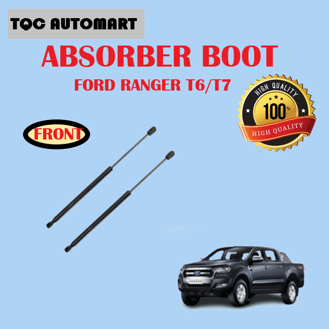 FORD RANGER T7/T6 FRONT ABSORBER BOOT DAMPER GAS SPRING BONNET ABSORBER ...
