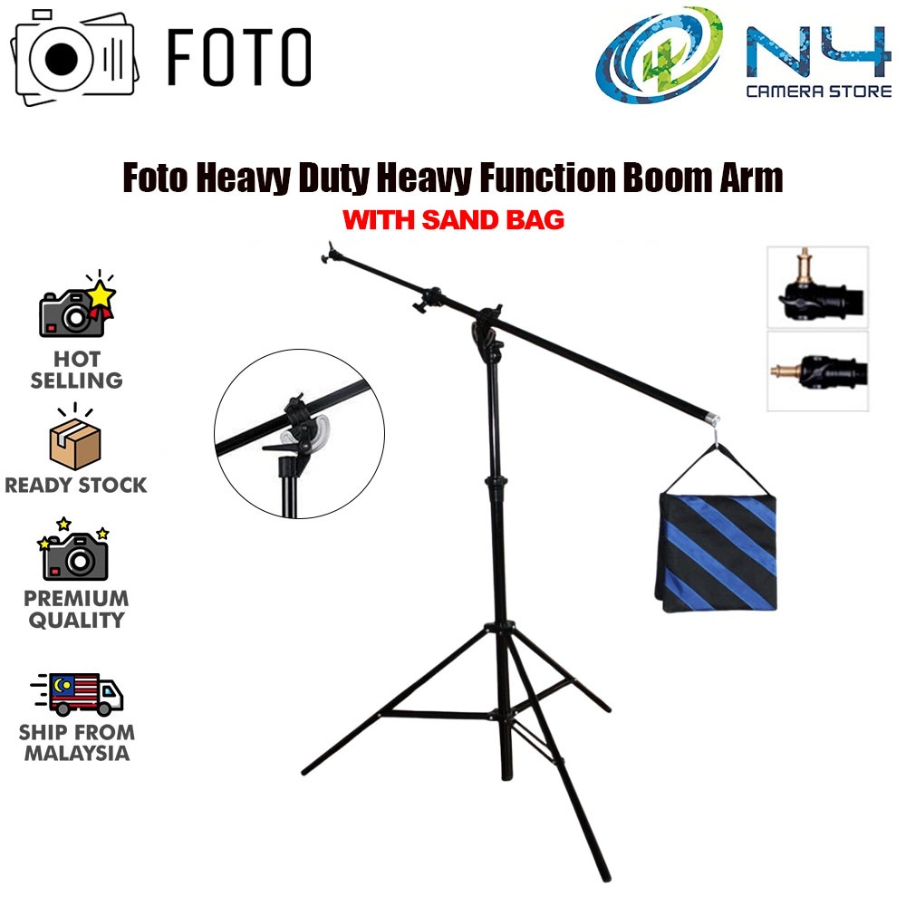 Foto 2 In 1 Light Stand And Boom Stand Heavy Boom Stand with Sand Bag ...