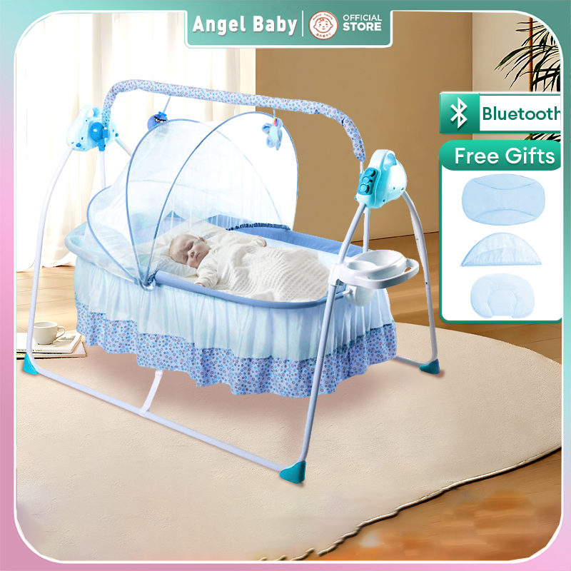 baby cradle electric portable baby cradle with bluetooth ...
