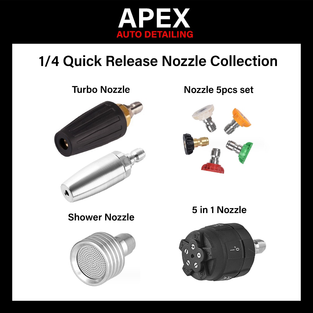 【APEX.Auto Detailing】Pressure Washer 1/4 Quick Release Nozzle ...