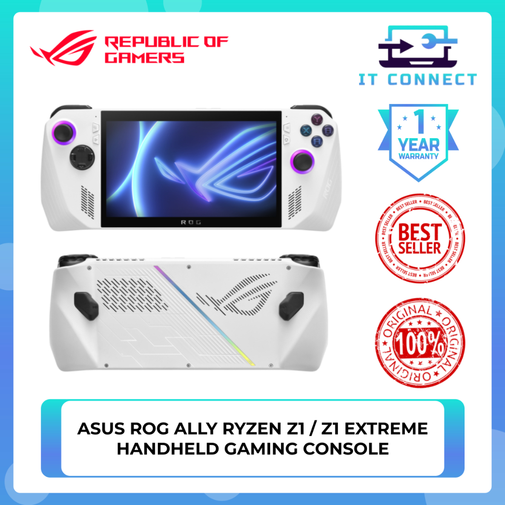 Ready Stock - Asus ROG Ally 2023 Handheld Gaming Console AMD Z1/Extreme ...