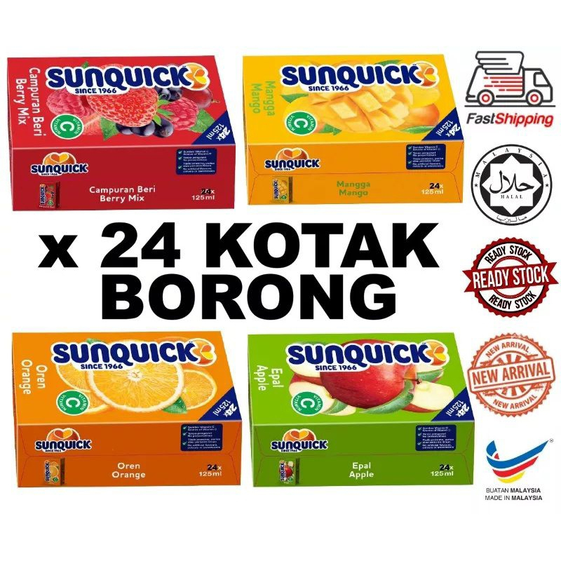 125ml Sunquick Air Kotak Size Mini 24pcs | Shopee Malaysia