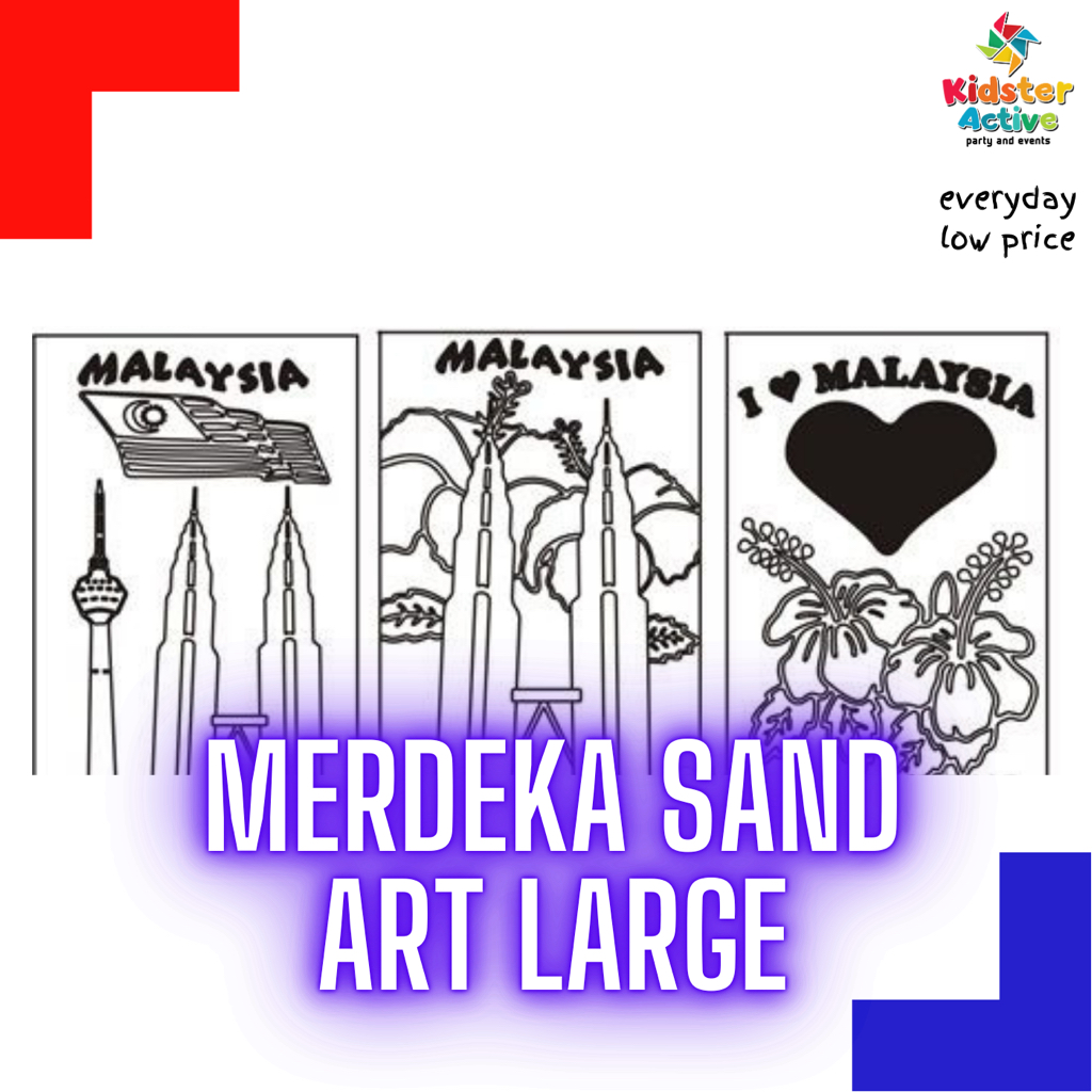 Merdeka / National Day Sand Art Pack Of 5 - Large | Shopee Malaysia