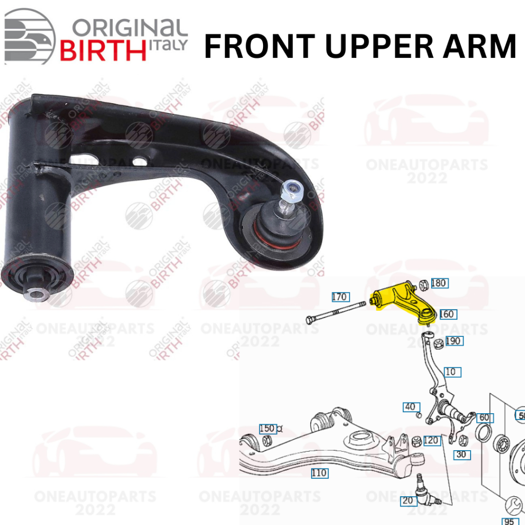 ORIGINAL BIRTH ITALY FRONT UPPER ARM MERCEDES BENZ W202 CLK W208 C208 ...