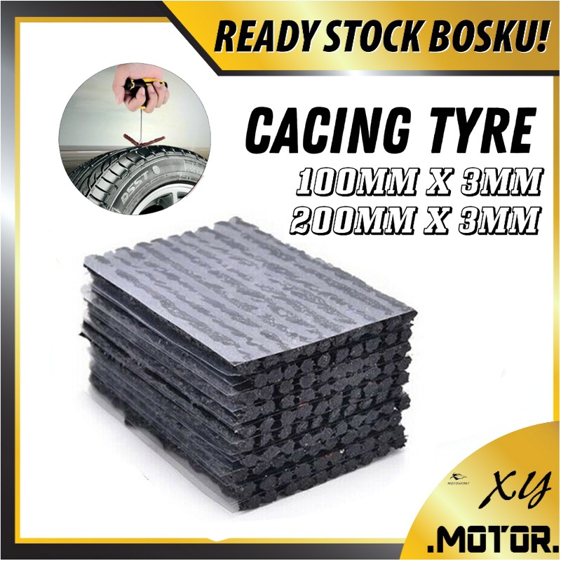 1SET (10PCS) 100MM x 3MM CAR TYRE TUBELESS SEAL STRIP PLUG TIRE ...