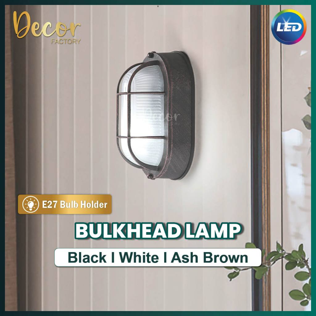 Outdoor Bulkhead Lamp Nordic Style IP65 Weather Proof Outdoor Wall ...