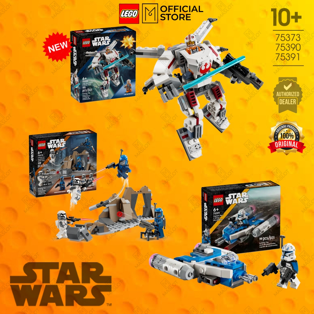 LEGO STARWARS Ambush Mandalore Battle 75373 | Luke Skywalker X-Wing ...
