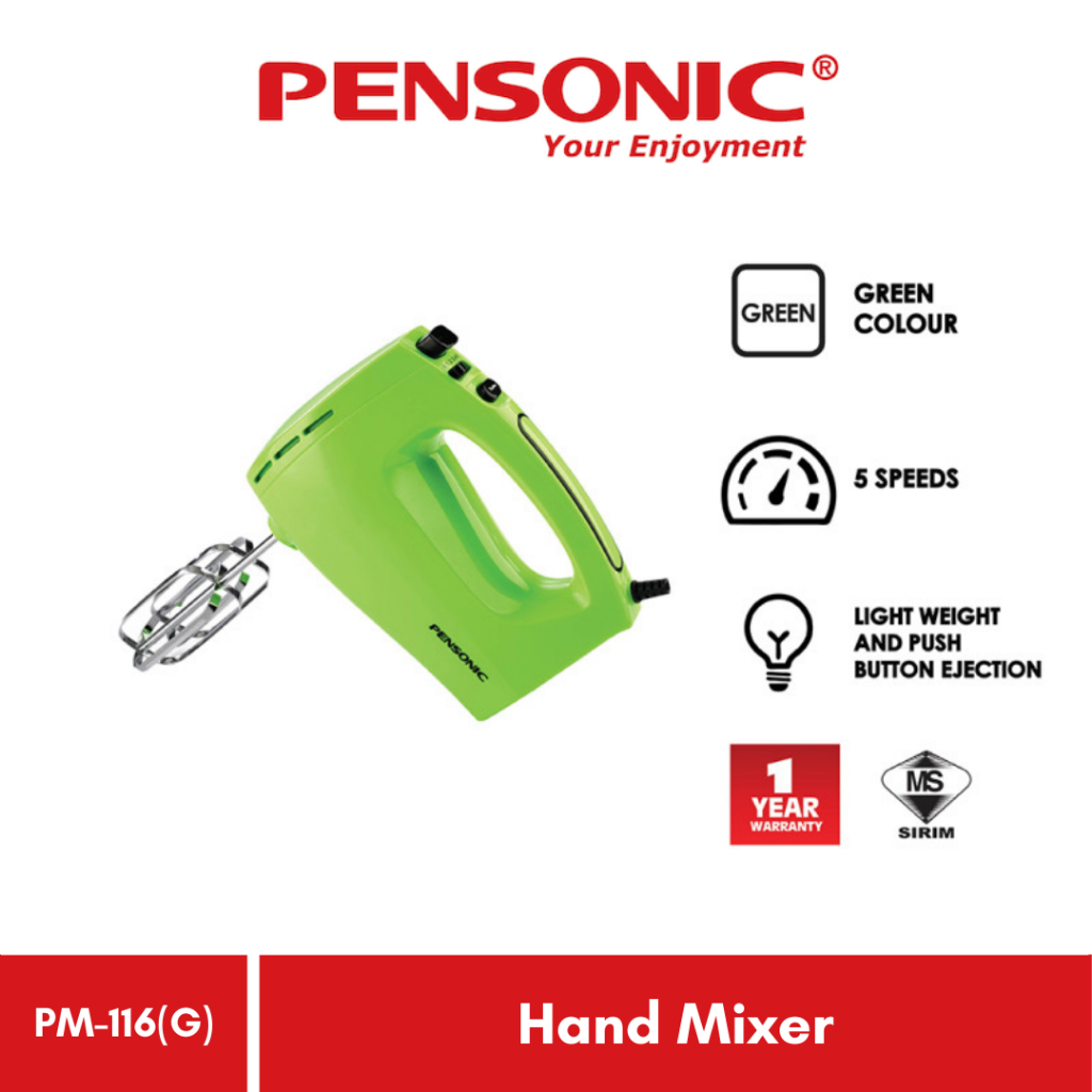 PM-116(G) Hand Mixer - Pensonic | Shopee Malaysia