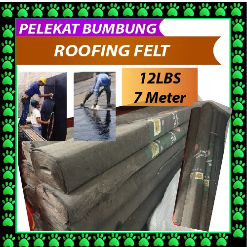 [1 ROLL] 7M HEAVY DUTY Petroleum Asphalt Roofing Felt Waterproof Damp ...