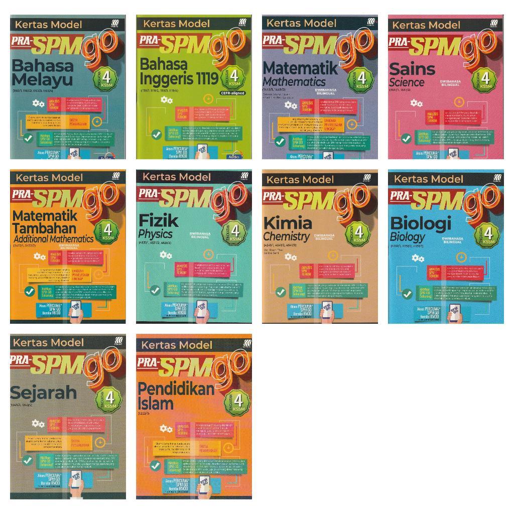 [ Sasbadi ] Kertas Model PRA- SPM GO 2024 Buku Latihan | Shopee Malaysia