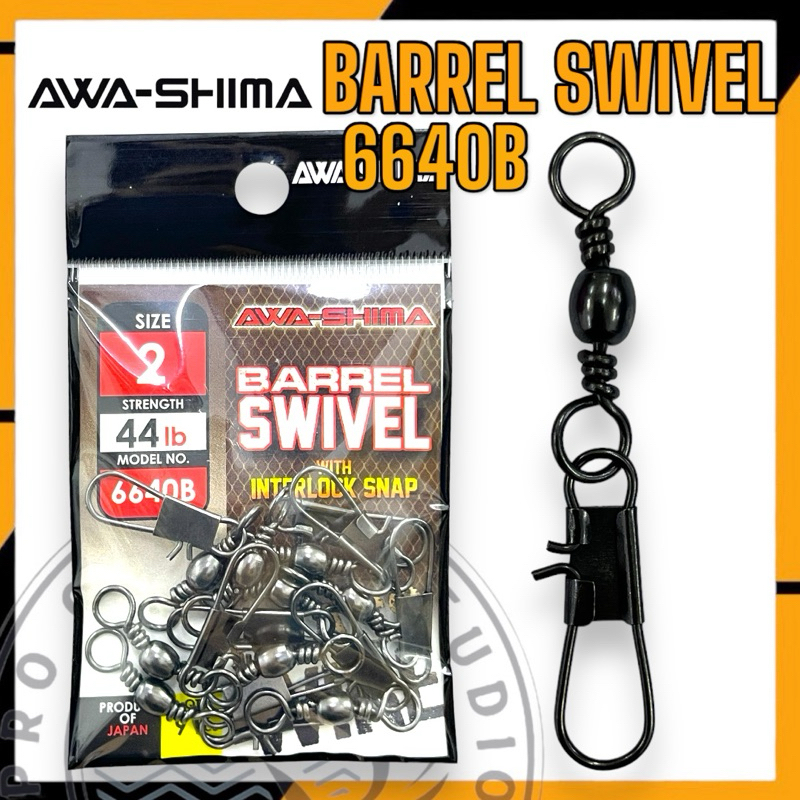 AWASHIMA BARREL SWIVEL WITH INTERLOCK SNAP 6640B | Shopee Malaysia