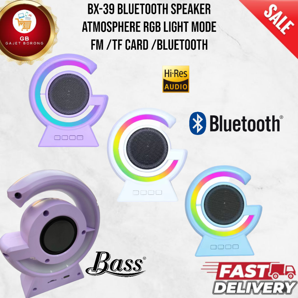 PORTABLE BLUETOOTH SPEAKER GJ-632 Bx39 Speaker Wireless Hidden Mini G ...