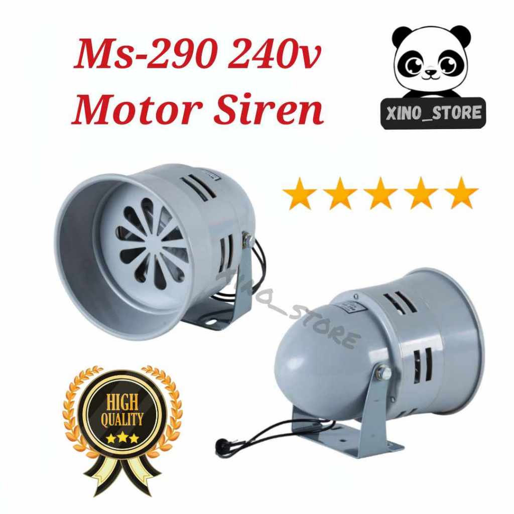 4" MS-290 AC 220-240V Warning Motor Siren MS290 AC 240V Industrial ...