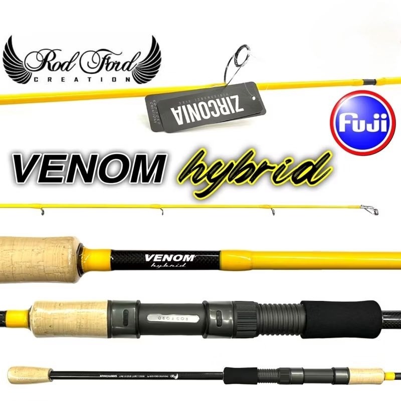 ROD FORD VENOM HYBRID SPINNING Rod @ JIGGING ROD (free gift 🎁 2pcs ...