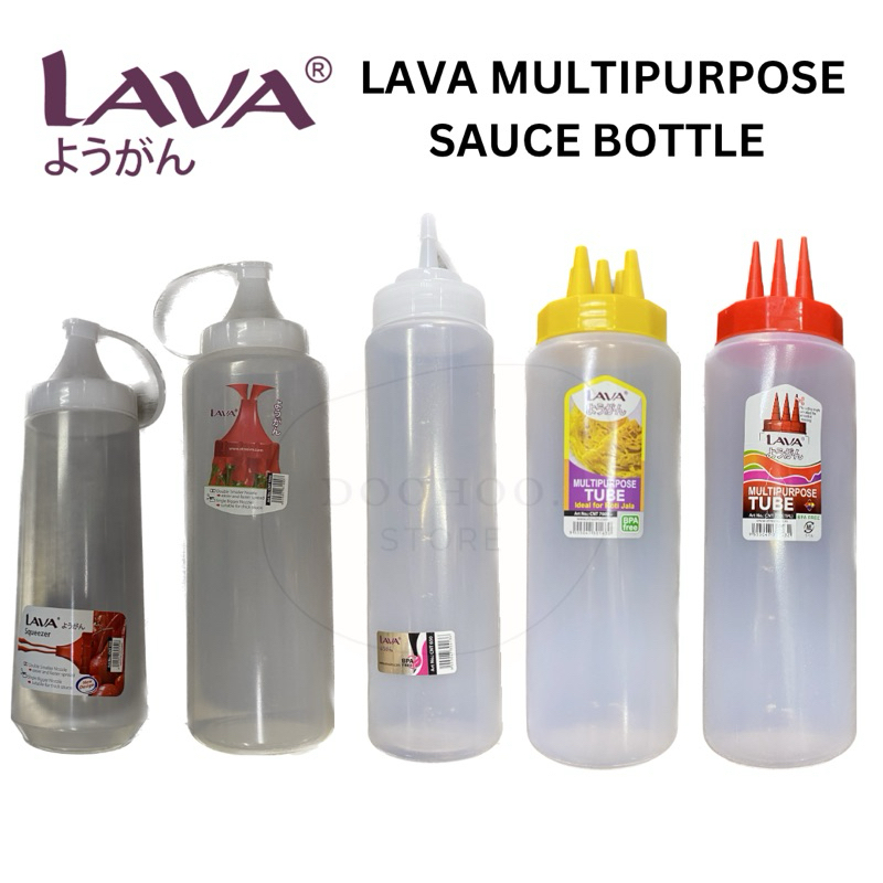 LAVA multipurpose sauce bottle roti jala botol plastic squeeze botol ...