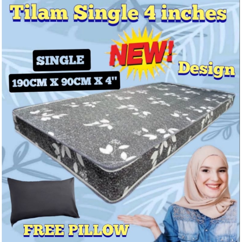 1Order=2 Units Maximum Tilam Bujang 4 Inci Foam / 4 Inches Tilam Single Foam | Shopee Malaysia