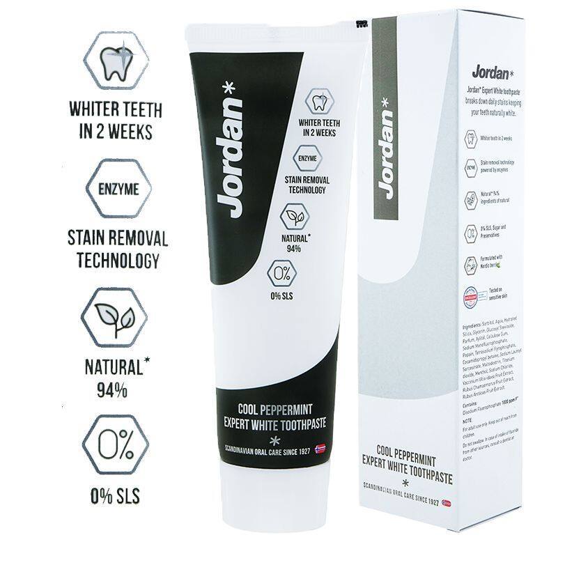 Jordan Cool Peppermint Expert White Toothpaste ( 100g ) | Shopee Malaysia