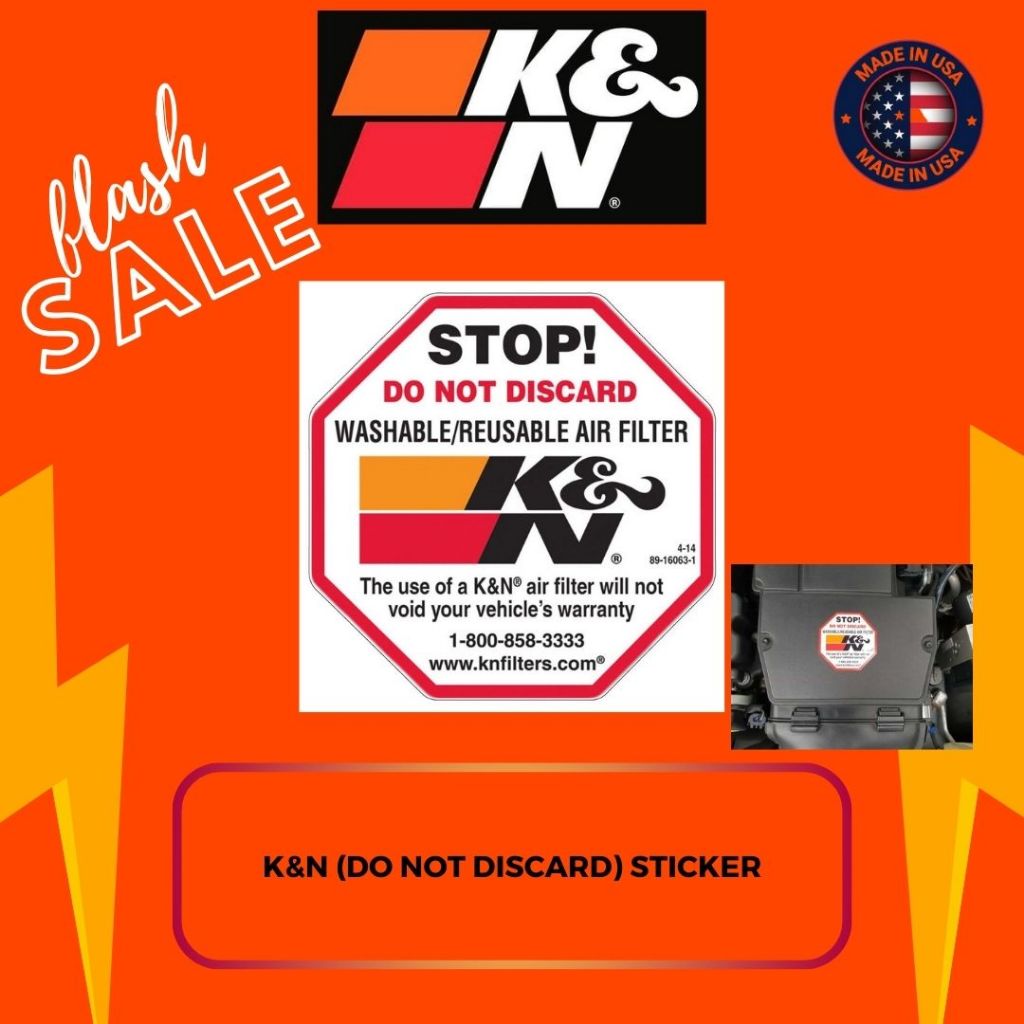[READY STOCK] K&N DO NOT DISCARD STICKER IMPORT FROM USA (1PC) | Shopee ...
