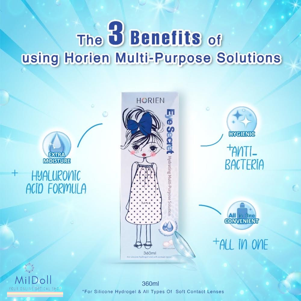 **READY STOCK**HORIEN EYE SECRET HYDRATING MULTI-PURPOSE SOLUTION 360ML ...