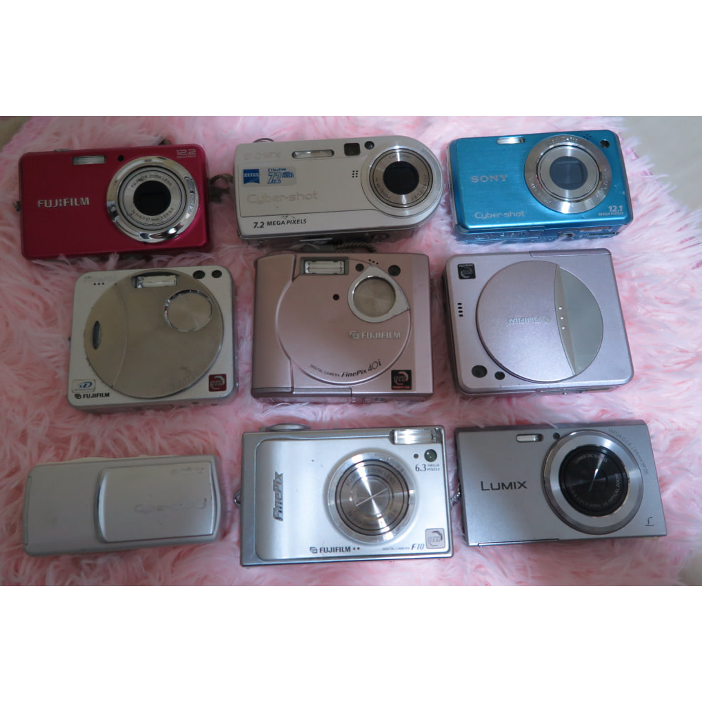 [READY STOCK] CCD DIGITAL CAMERA VINTAGE FULL SET Canon Fujifilm ...