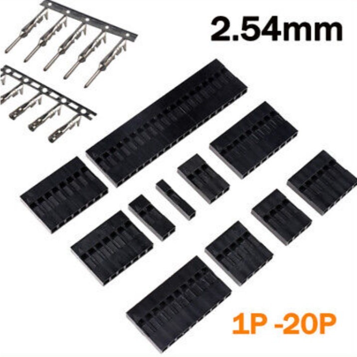 Dupont Head Connector Dupont Housing 2.54mm Pitch 1P to 20P Dupont Wire Terminal Housing Dupont ...