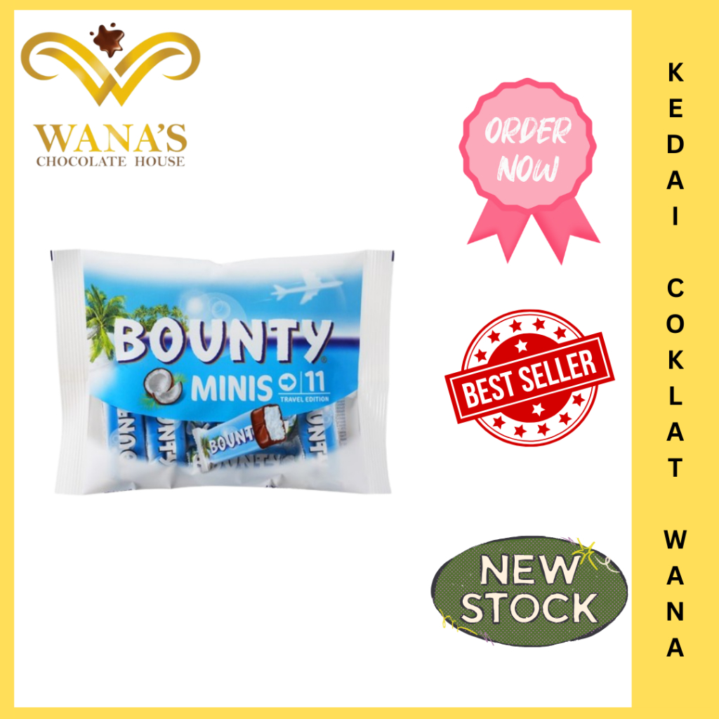 Chocolate BOUNTY Minis Bag 333g coklat | Shopee Malaysia