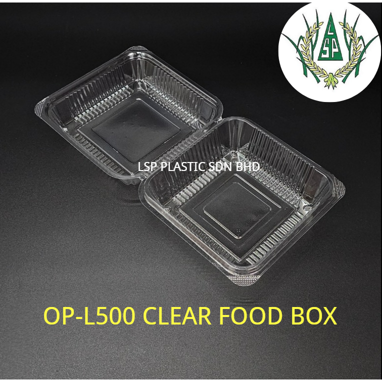 OP-L500 (6"inch) (XS Size) OPS Food Box Plastic Clear Container Bakery ...