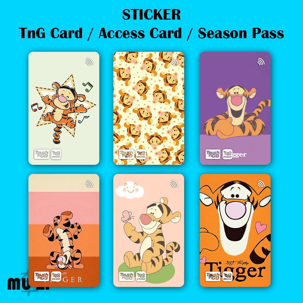 Tigger TnG Card STICKER NFC STICKER Waterproof Thick Hard Material ...