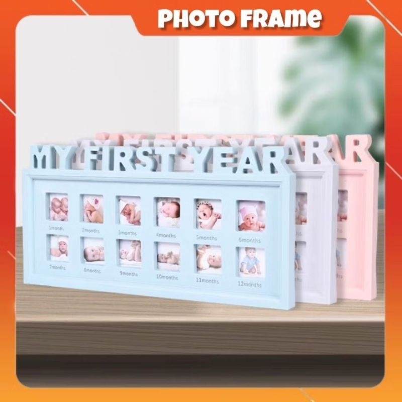 MY FIRST YEAR Baby Photo Frame 12 Month Growth | Shopee Malaysia