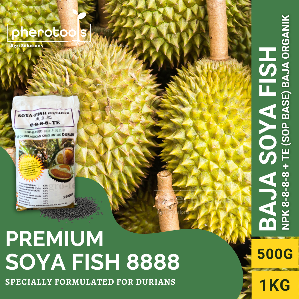 Pherotools Premium Soya Fish 8888+TE (Repack 1kg) Baja Durian Formulasi ...
