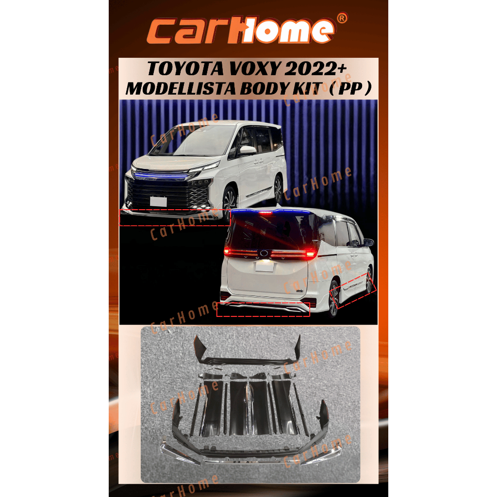 TOYOTA VOXY 2022 2023 2024 MODELLISTA BODYKIT FRONT LIP SIDE LIP REAR LIP | Shopee Malaysia