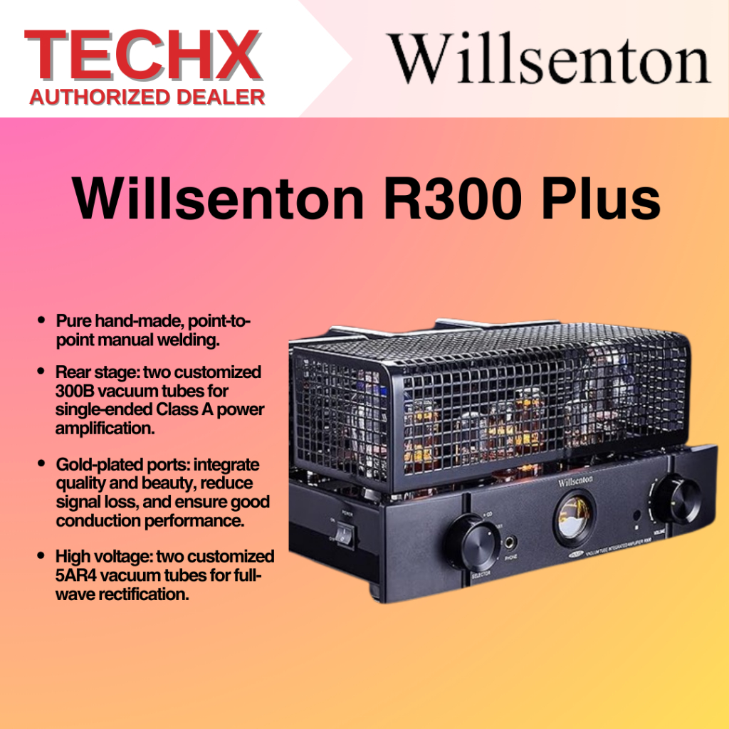 Willsenton R300 Plus Tube Amplifier 300Bx2 Single-ended Class A Integrated Amplifier | Shopee ...