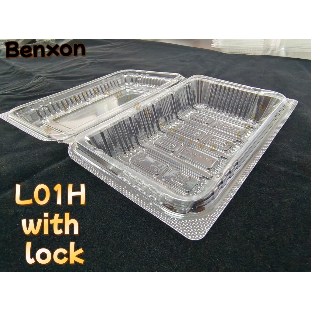 OPS - L01H -BENXON Plastic Tray With Lock[ 50pcs± ] Bakery Disposable ...