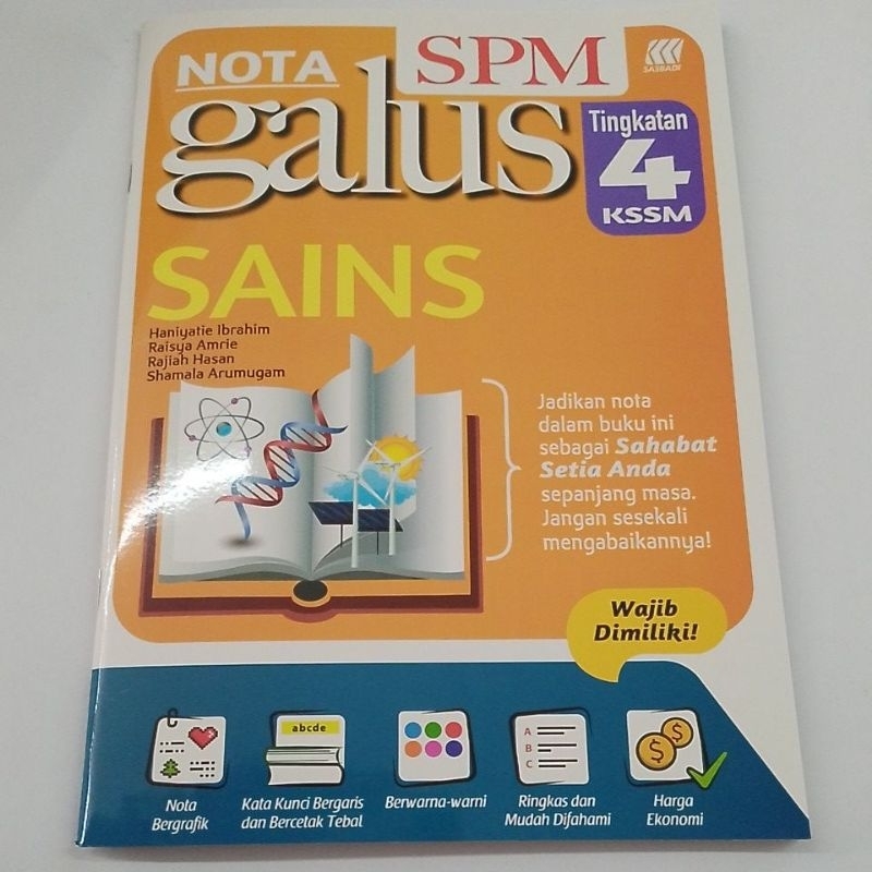 Nota Galus Spm Sains Tingkatan 4 Kssm Shopee Malaysia