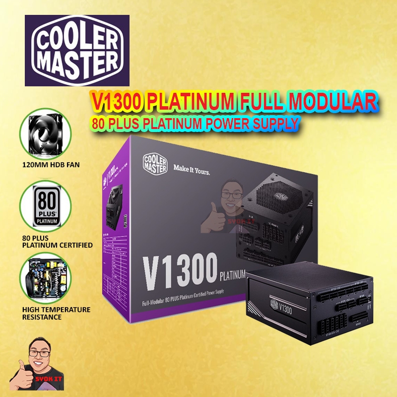 Cooler Master V1300 Platinum Full Modular 80 Plus Platinum Certified ...