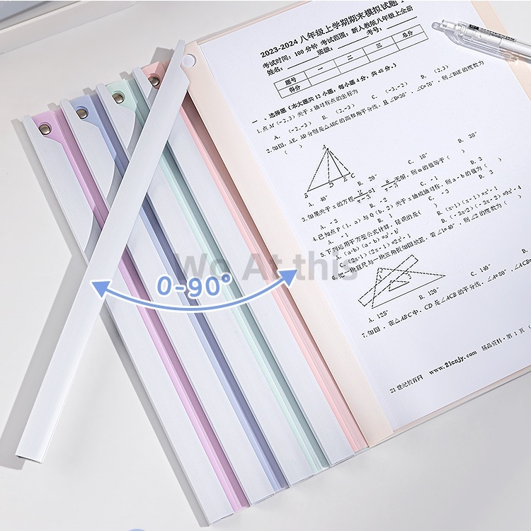 A4 folder rotating lever folder thickened simple A4 folder colorful ...