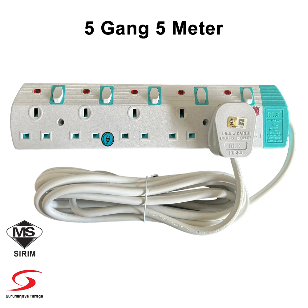 Sirim Trailing Socket Heavy Duty Extension Plug Universal Socket Multi ...