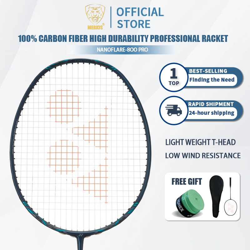 COD Nanoflare 800 Pro NF-800P Badminton Racket Full Carbon Single 4U 26Lbs 83g Made In Japan ...