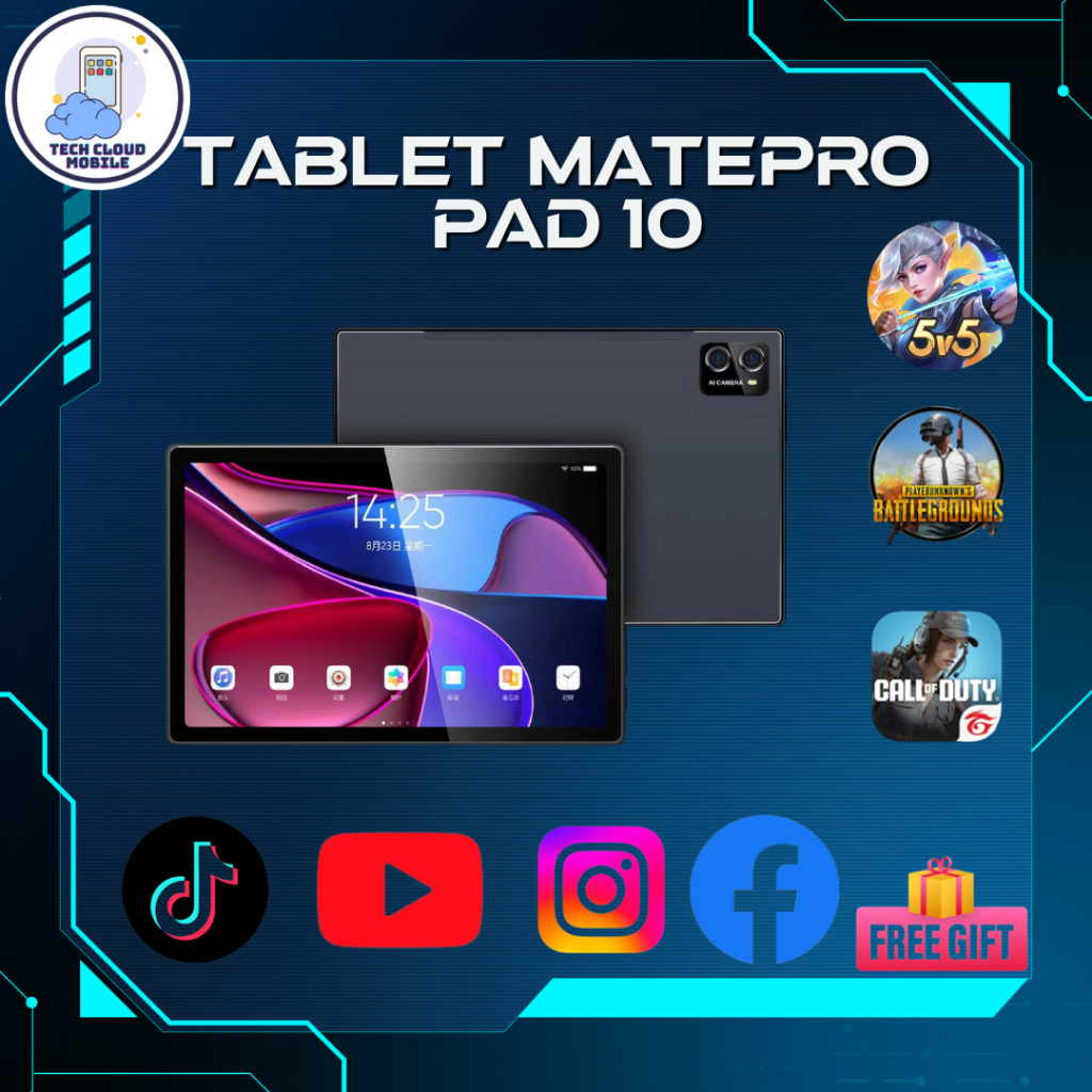【NEW FULL BOX 】 TABLET MATEPRO PAD 10 6+128GB 10INCH | Shopee Malaysia