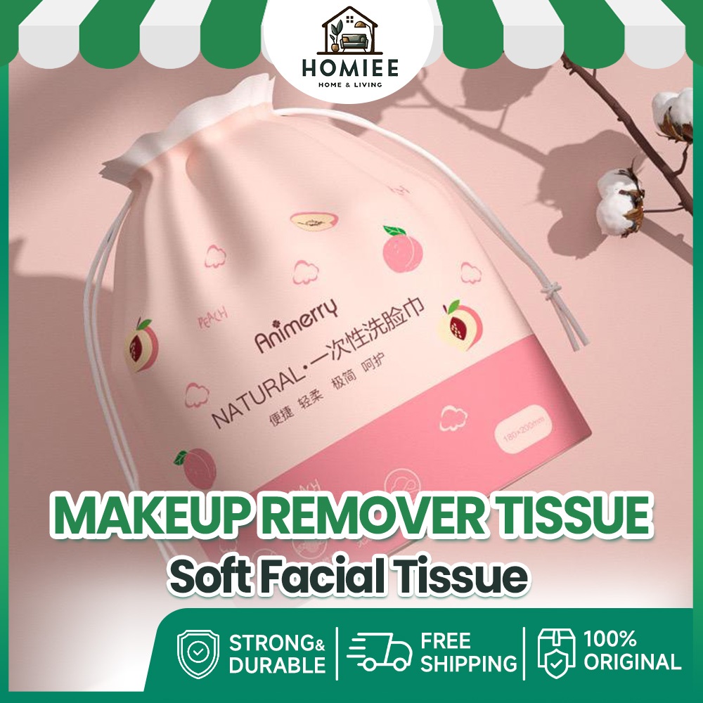 HOMIEE Face Towel Non Woven Fabric Cotton Facial Tissue Makeup Remover ...