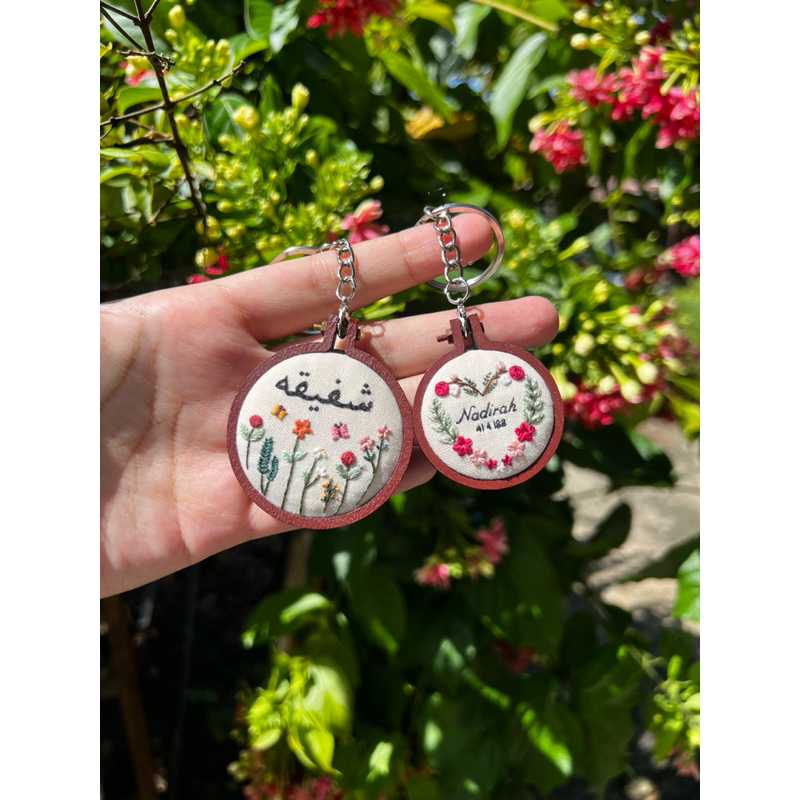Keychain Embroidery Custom Murah | Shopee Malaysia