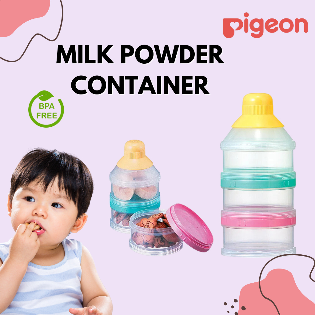 PIGEON MILK POWDER CONTAINER /MULTIPURPOSE STACKABLE CONTAINER | Shopee ...