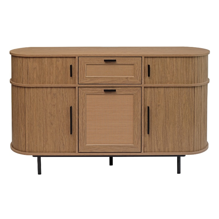 Almari Kabinet Ruang Tamu Rotan HILDA 1.5M Sideboard Muji Japandi ...
