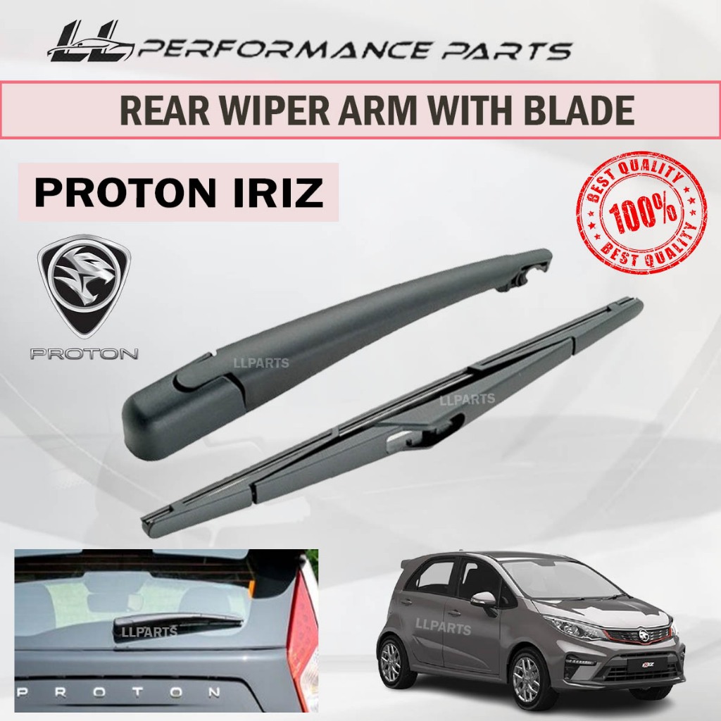 Proton Iriz Rear Wiper Arm With Blade Lenggang Pengelap Cermin Belakang ...