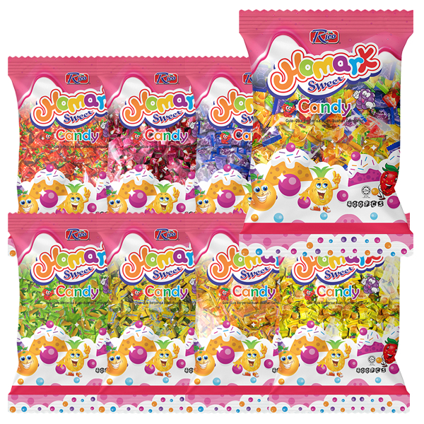 [WHOLESALE] RICO HOMARK ASSORTED FRUIT CANDY (400PCS) GULA BUAH PEK ...