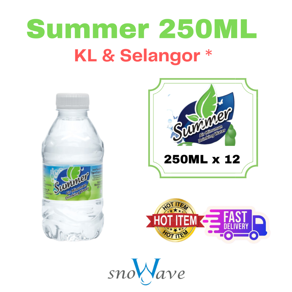 Summer Drinking Water 250ML 10-20 Pack | Shopee Malaysia