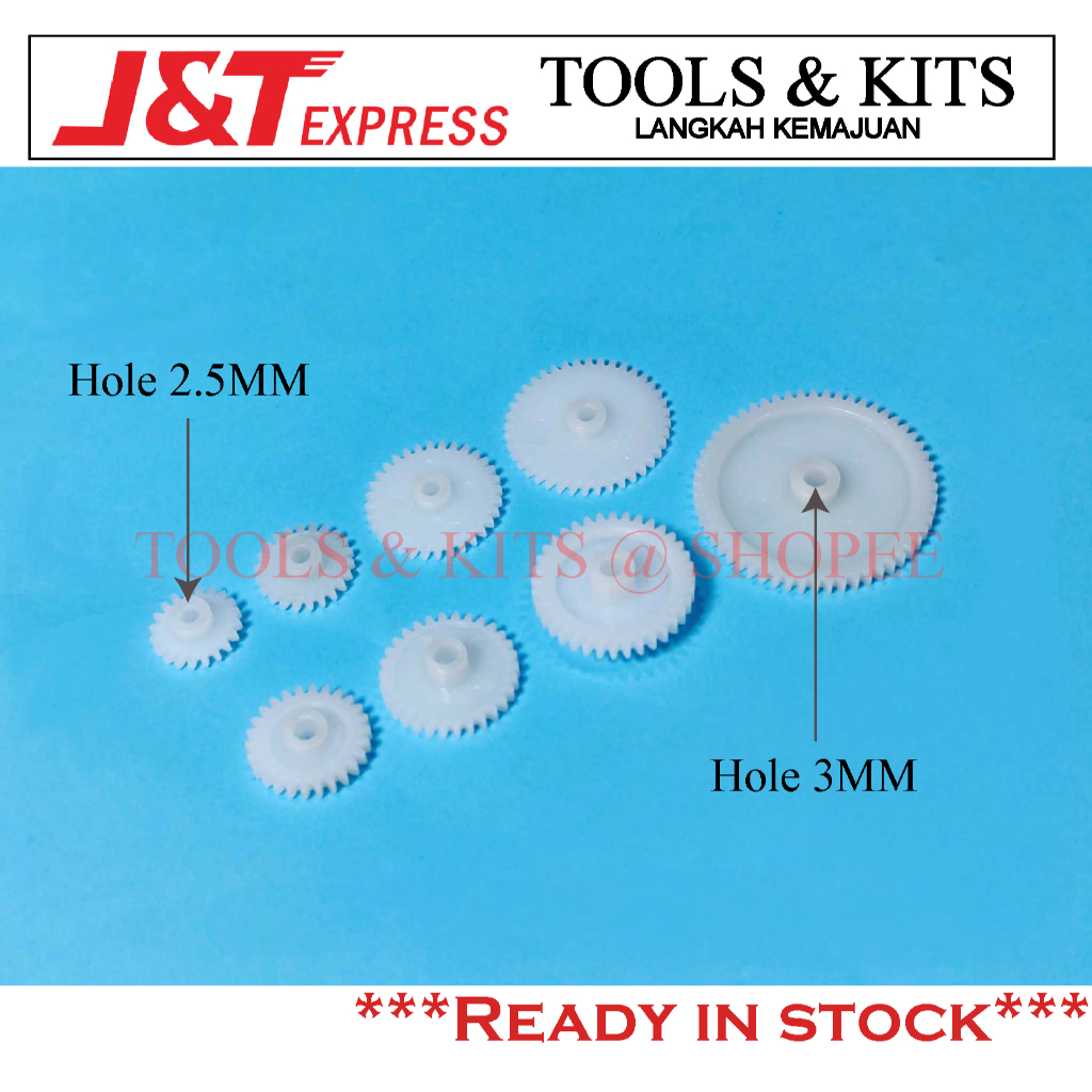 Various Size Hole 2.5MM & 3MM Plastic Gear for 2.5/3MMMetal Shaft DIY ...